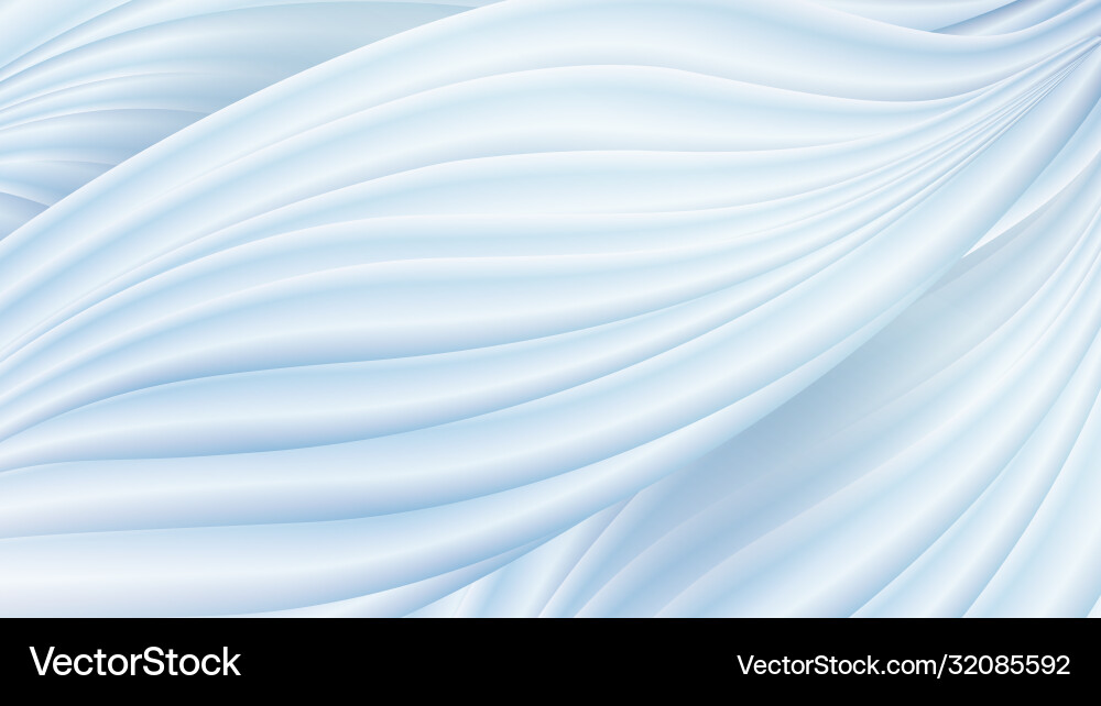 Abstract white soft wave background Royalty Free Vector