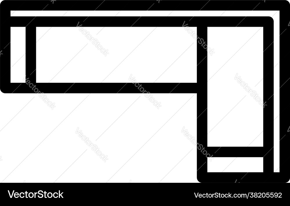 Corner sofa icon Royalty Free Vector Image - VectorStock
