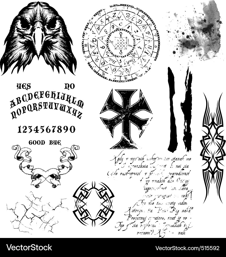 Gothic elements Royalty Free Vector Image - VectorStock