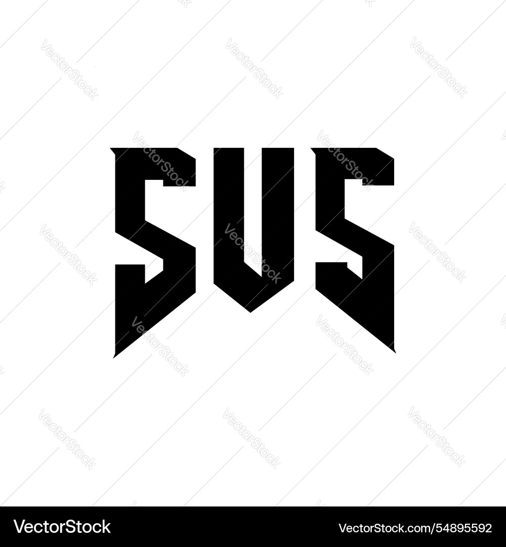 Sus letter logo design for technology company Vector Image