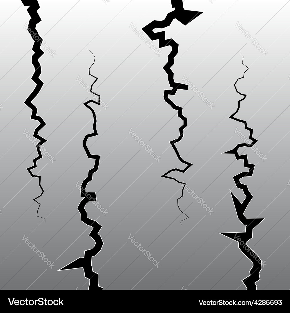 Earth crack Royalty Free Vector Image - VectorStock