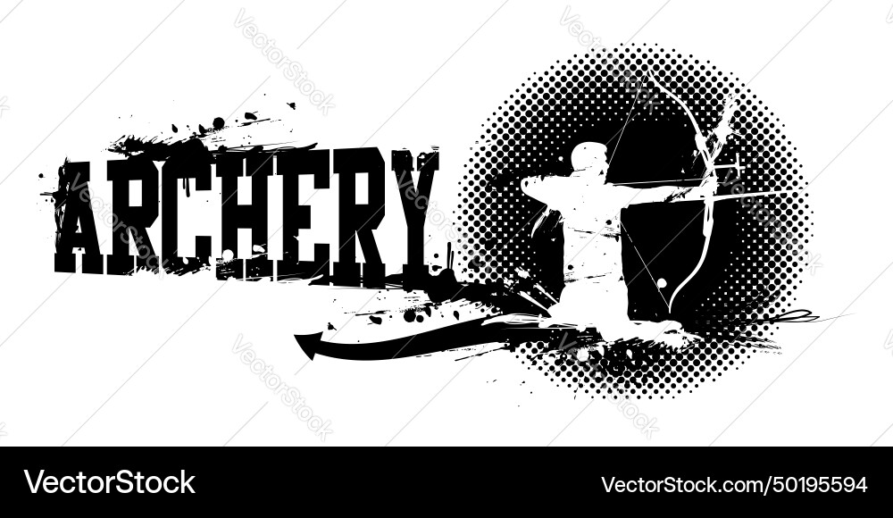 Archery banner Royalty Free Vector Image - VectorStock