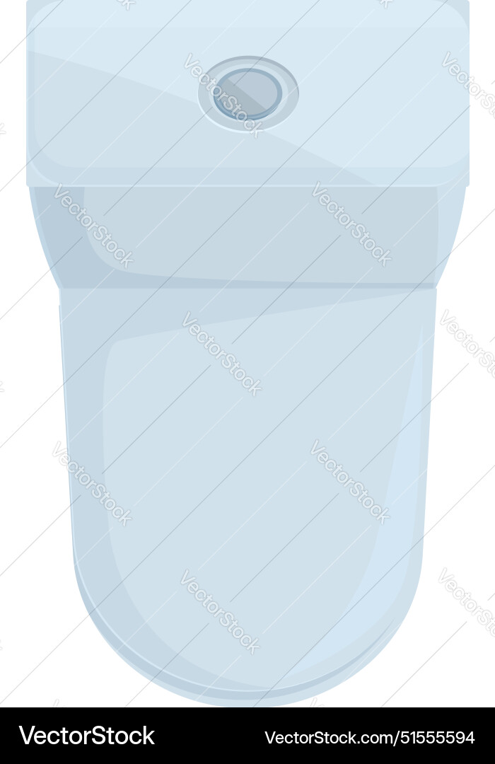 Modern toilet bowl with closed lid standing on Vector Image