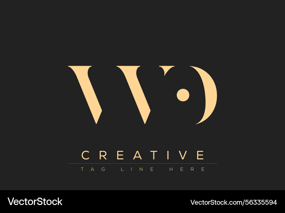 VVO Abstract Logo - Three Letter Style Royalty Free Vector