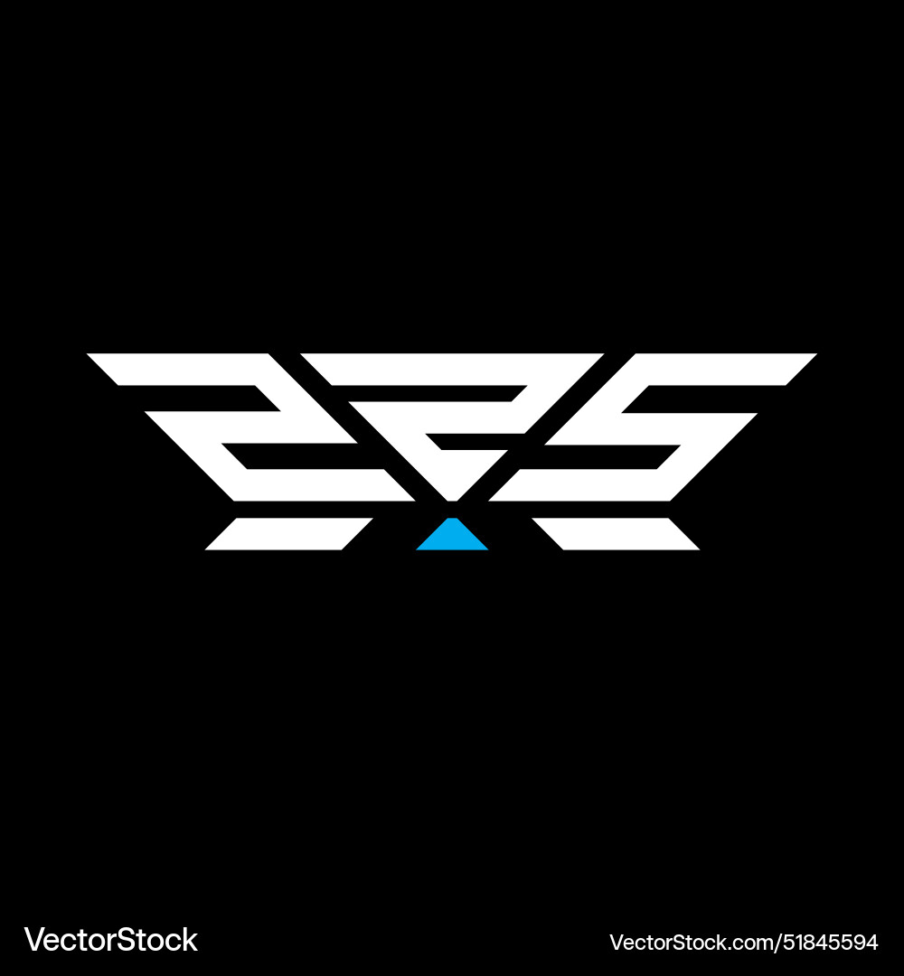 Zzs letter logo design simple and modern Vector Image