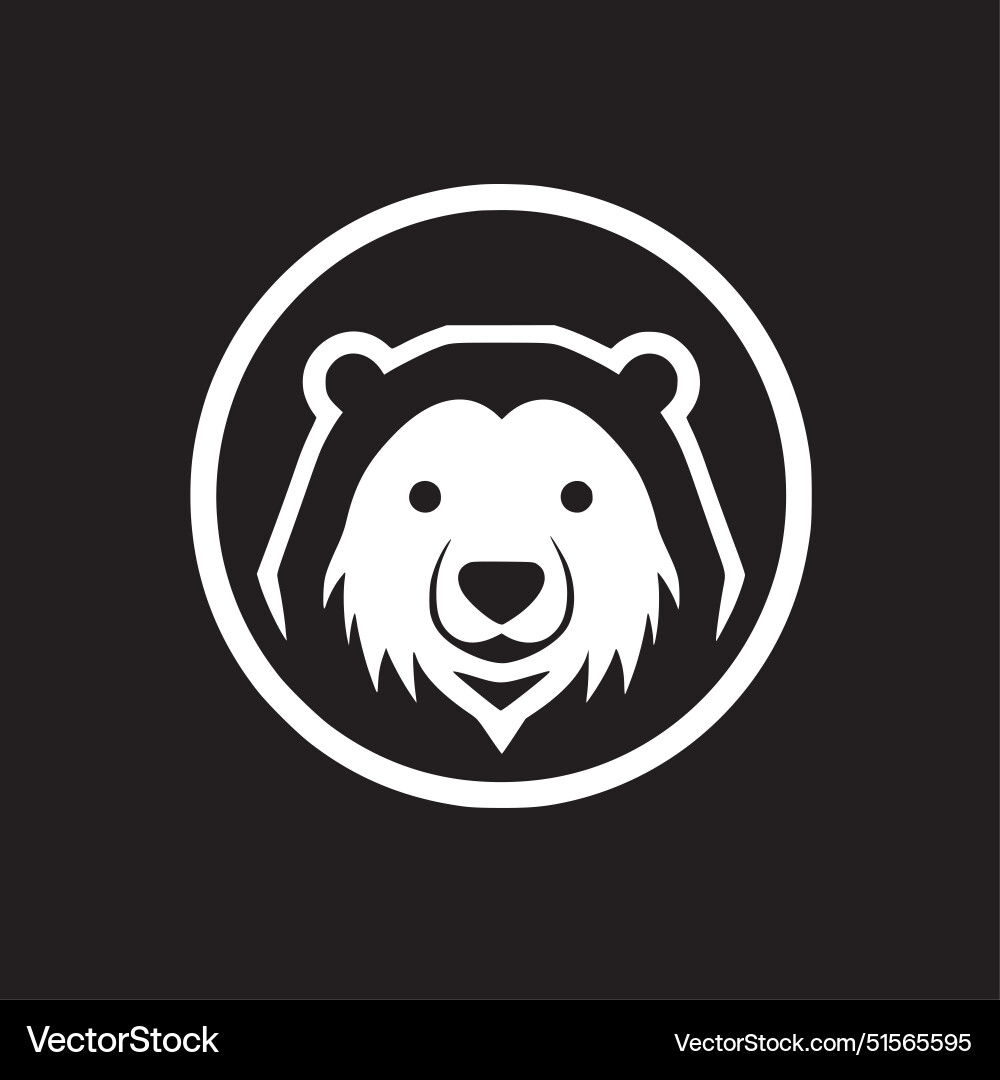 Bear - minimalist and simple silhouette Royalty Free Vector
