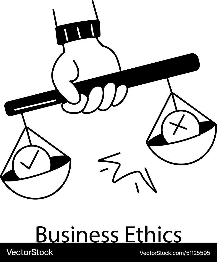 Business ethics Royalty Free Vector Image - VectorStock
