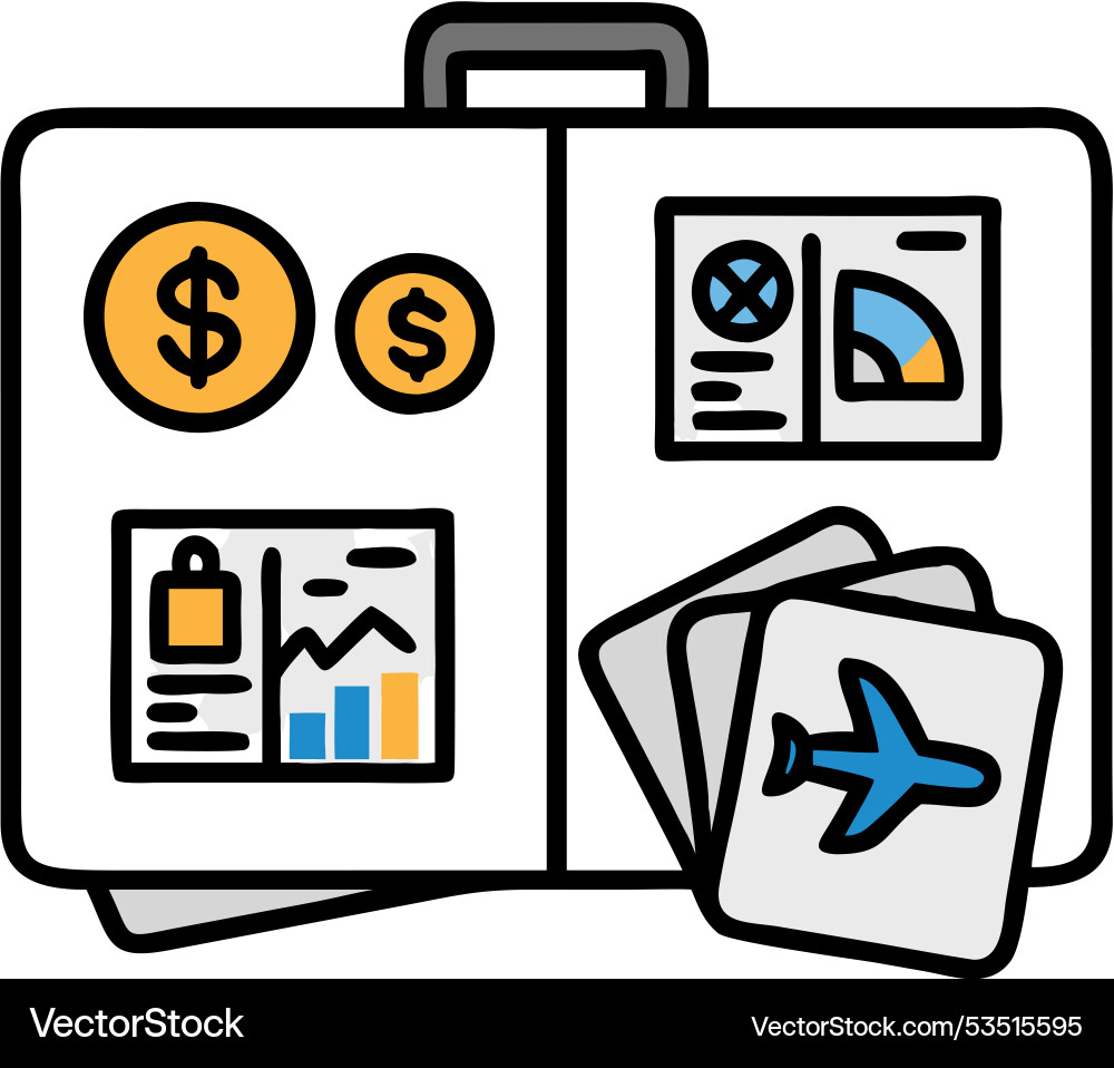 This logo design beautifully balances Royalty Free Vector