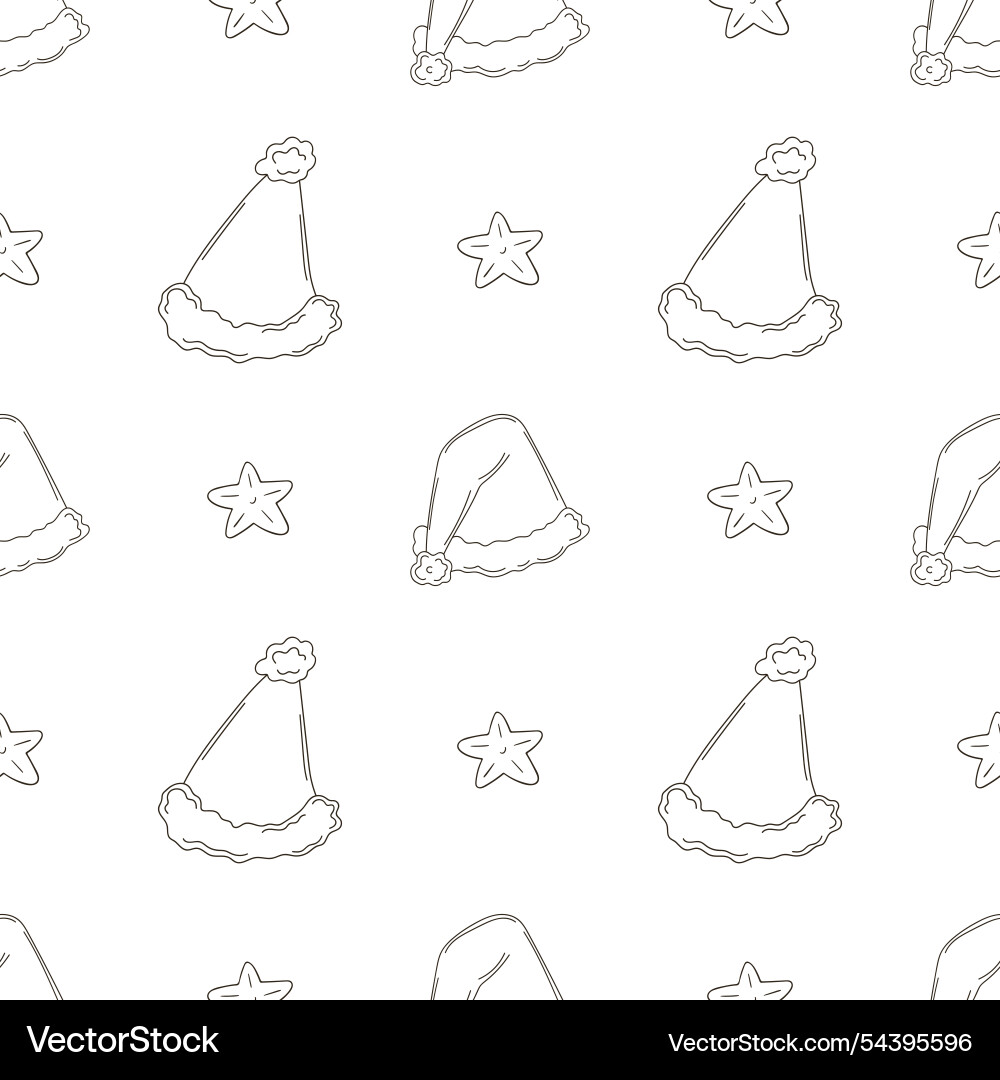 Christmas background coloring pattern in hand Vector Image