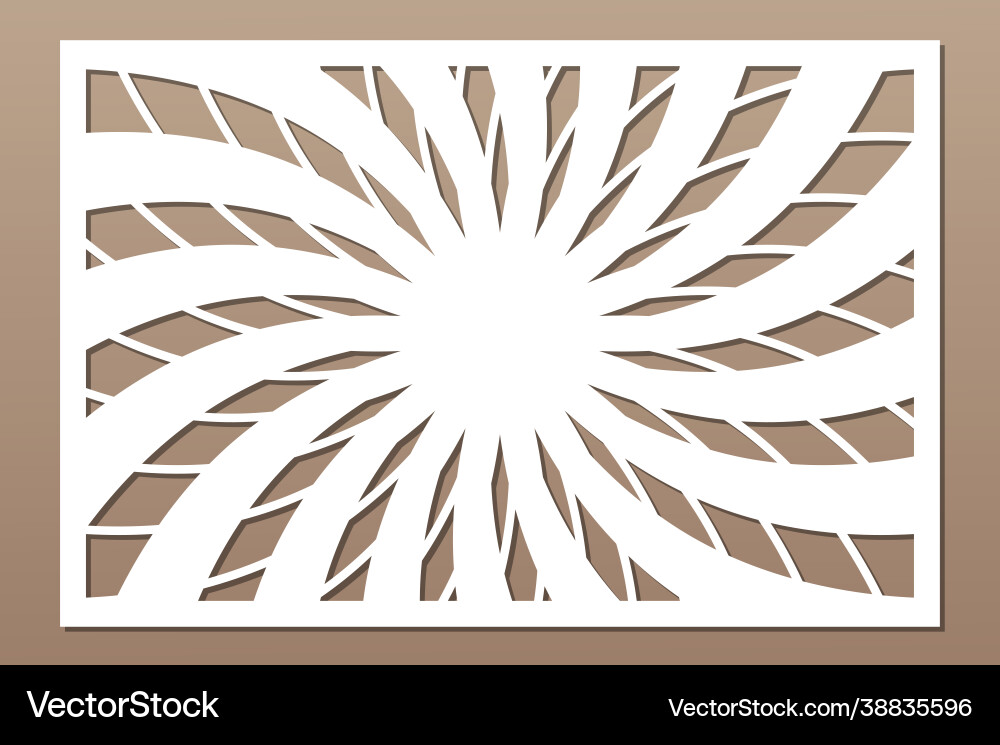 Geometric Cutout Pattern - Floral & Islamic Inspir