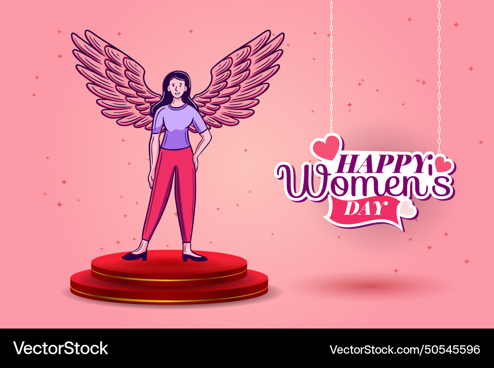 International womens day 8th march celebration Vector Image