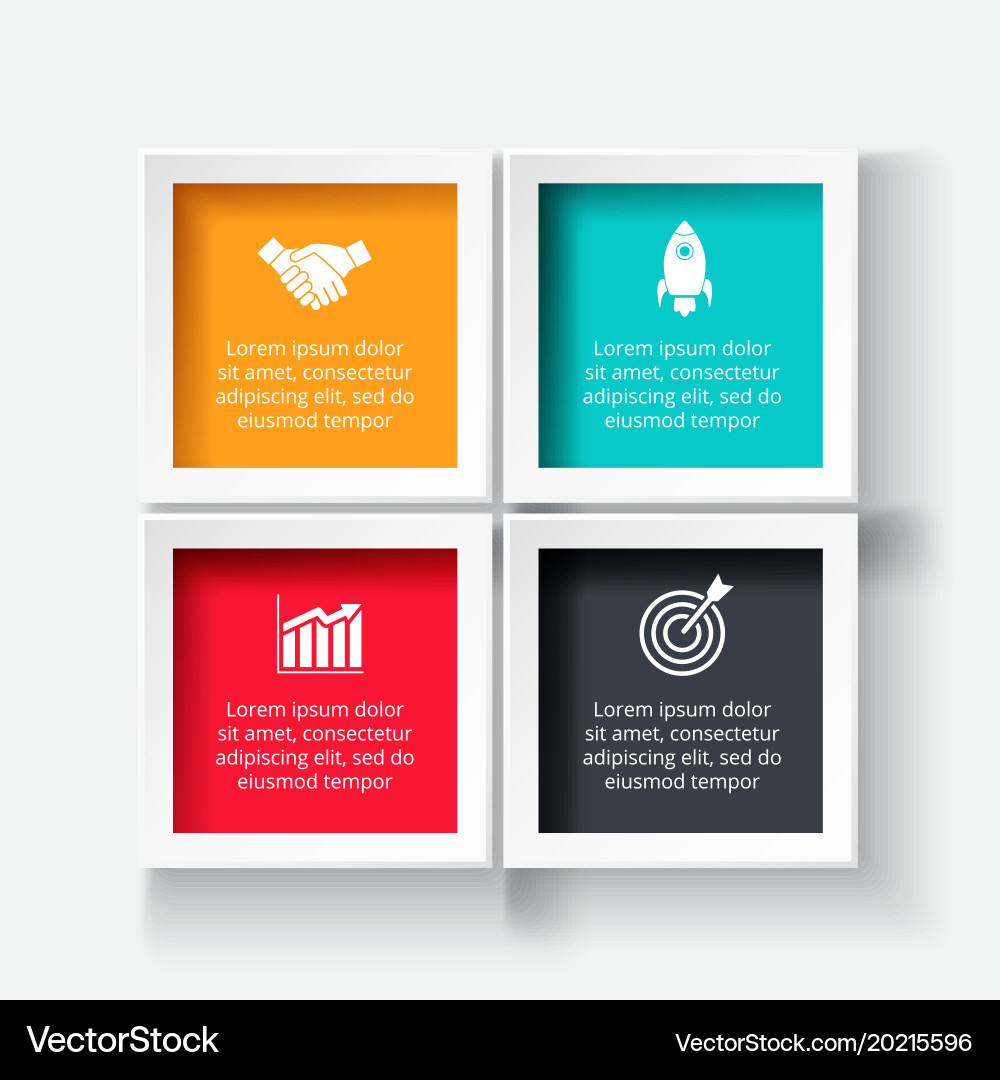Square for infographic Royalty Free Vector Image