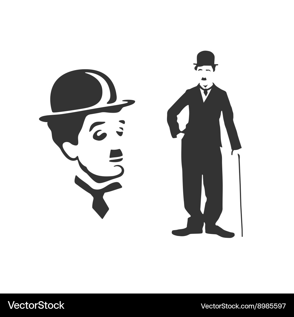 Charlie chaplin Royalty Free Vector Image - VectorStock