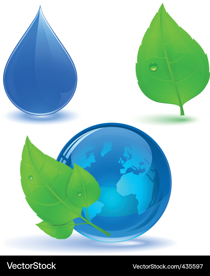 Drop of water Royalty Free Vector Image - VectorStock