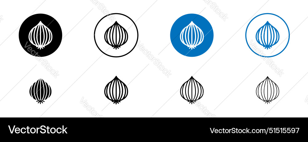 Onion icon Royalty Free Vector Image - VectorStock