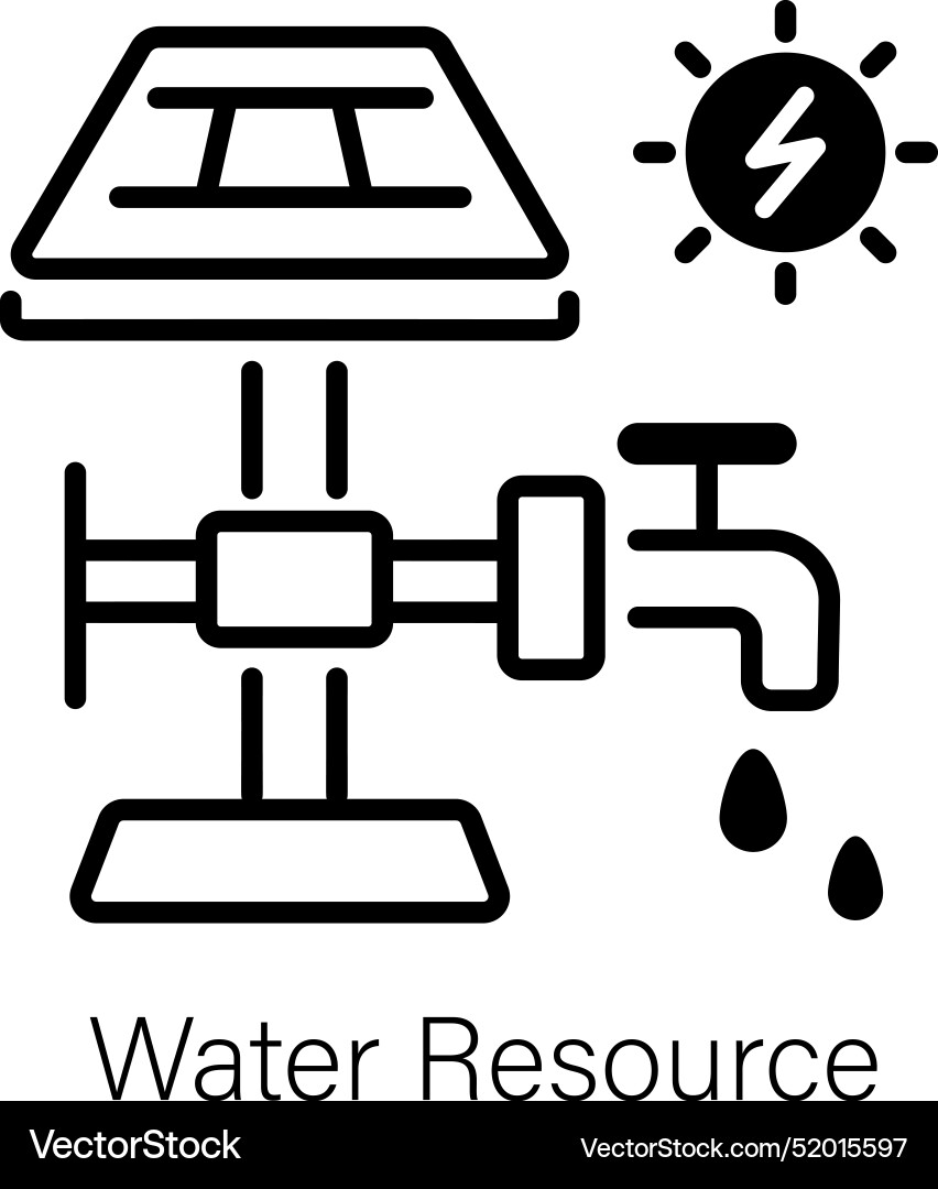 Water resource Royalty Free Vector Image - VectorStock