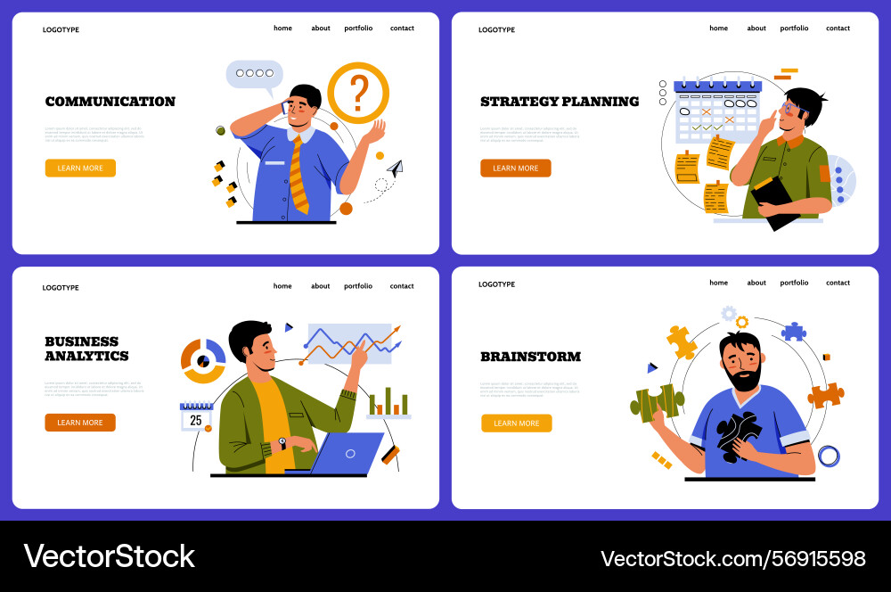 Business concept strategy planning communication Vector Image