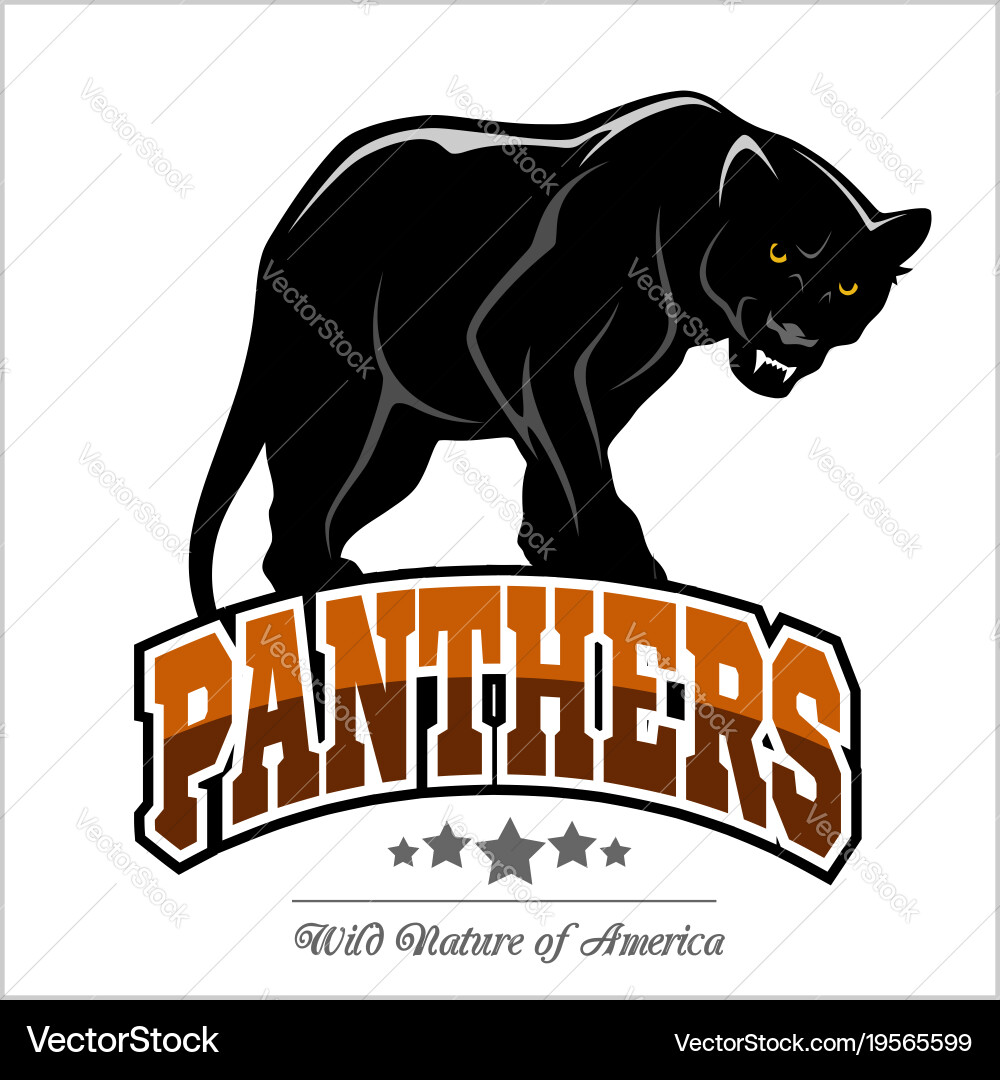 Panthers mascot Royalty Free Vector Image - VectorStock
