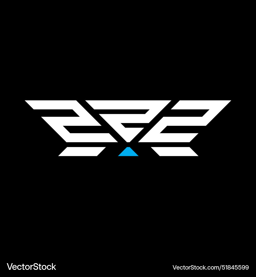 Zzz letter logo design simple and modern Vector Image