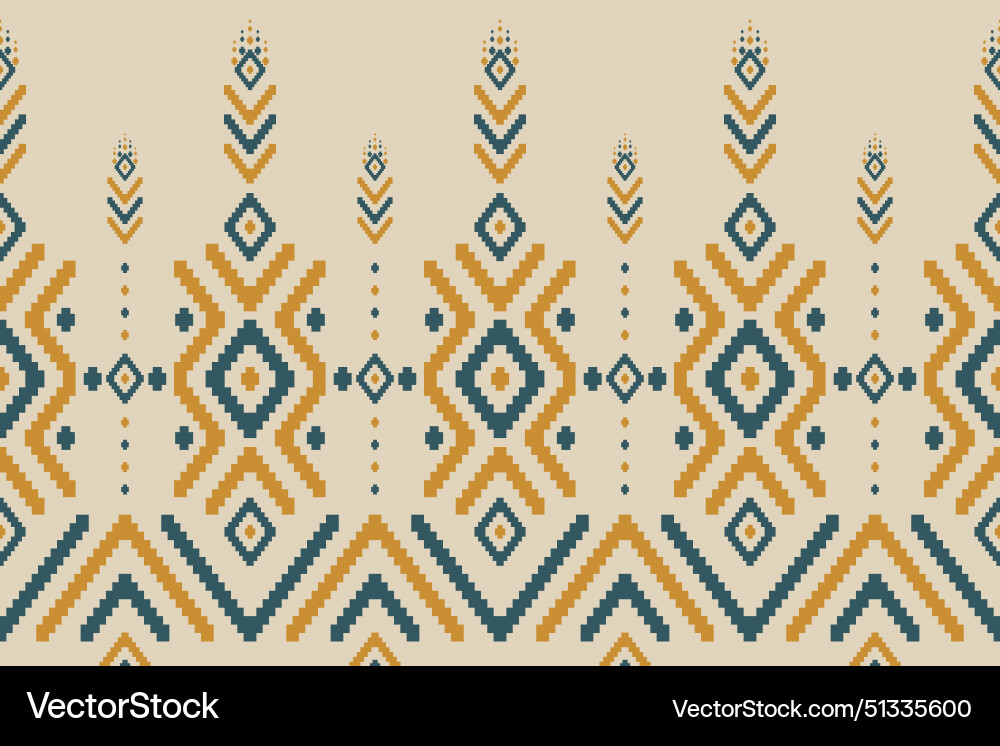 Beautiful ethnic ikat background geometric Vector Image