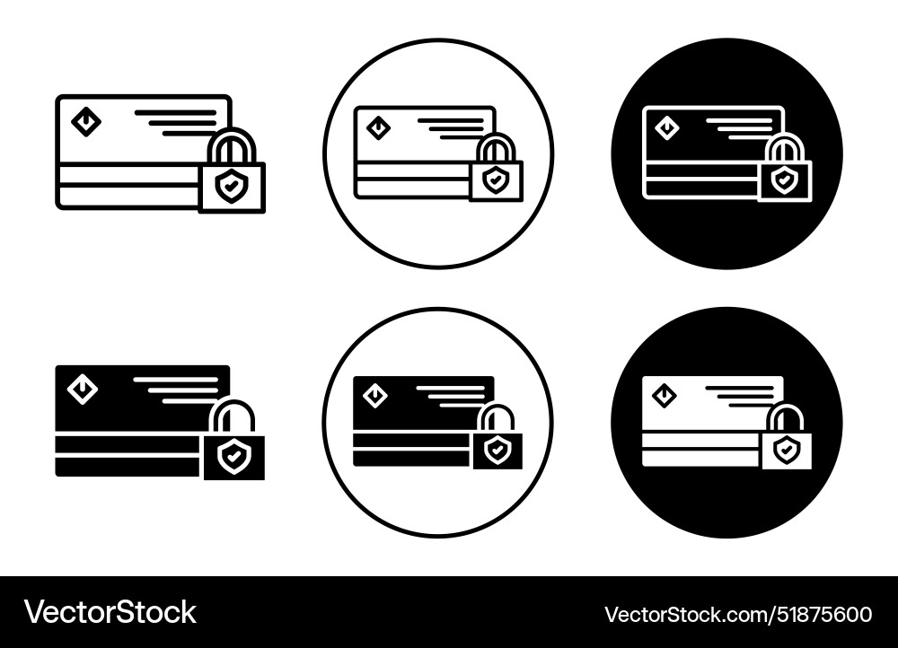 Credit limit icon outline flat Royalty Free Vector Image