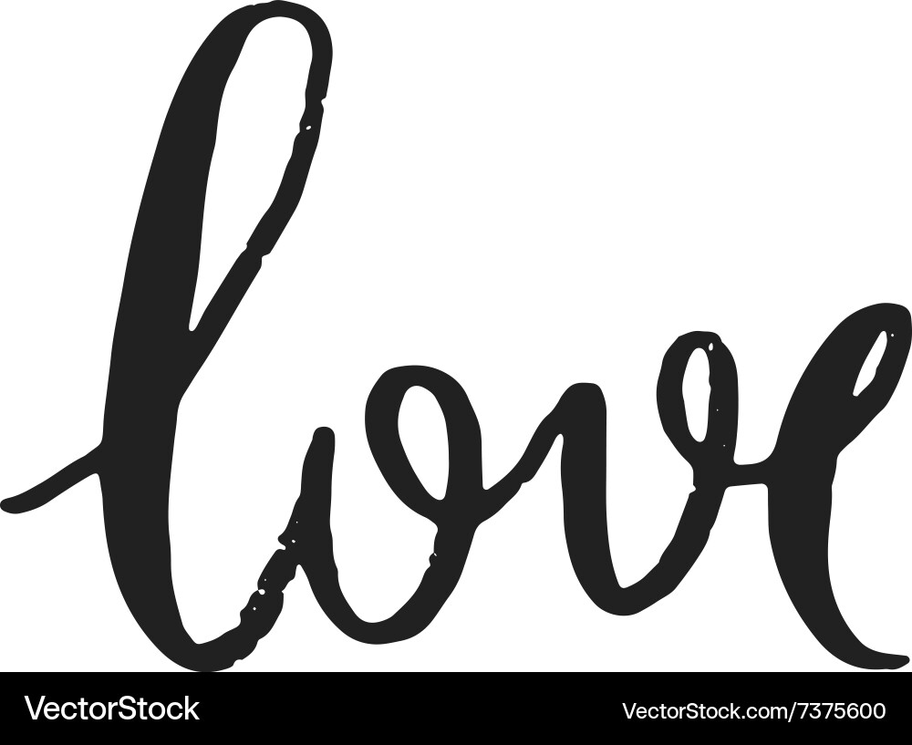 Hand drawn lettering poster Royalty Free Vector Image