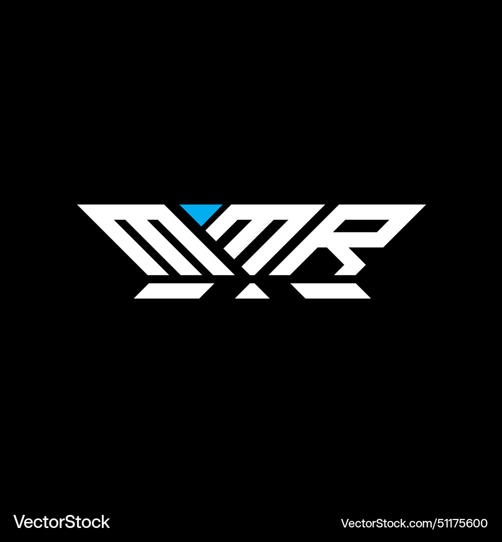 Mmr letter logo design mmr simple and modern logo Vector Image