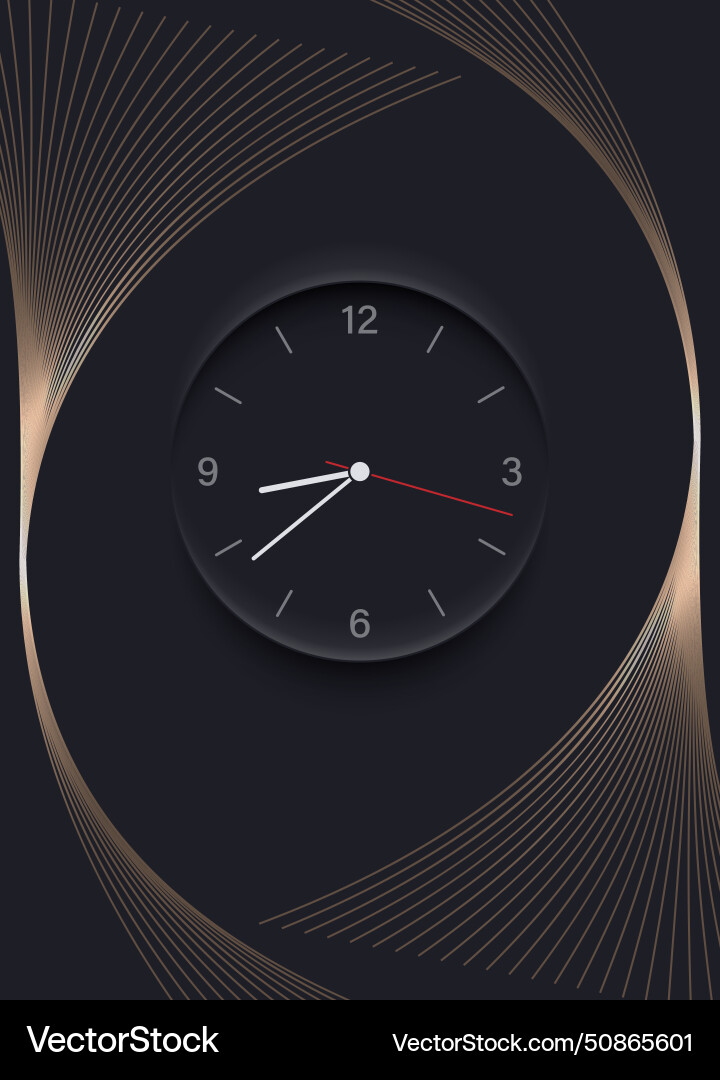 Clock rapidly current time sketch Royalty Free Vector Image