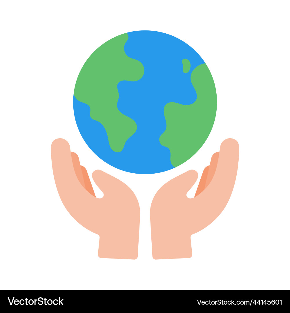 Hands giving hearts to each other helping Vector Image