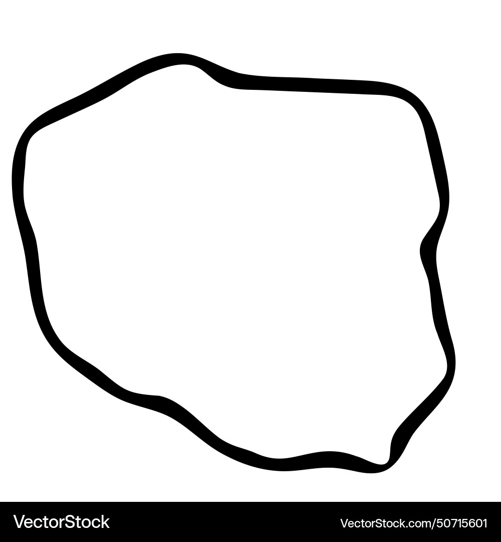 Poland simplified map Royalty Free Vector Image