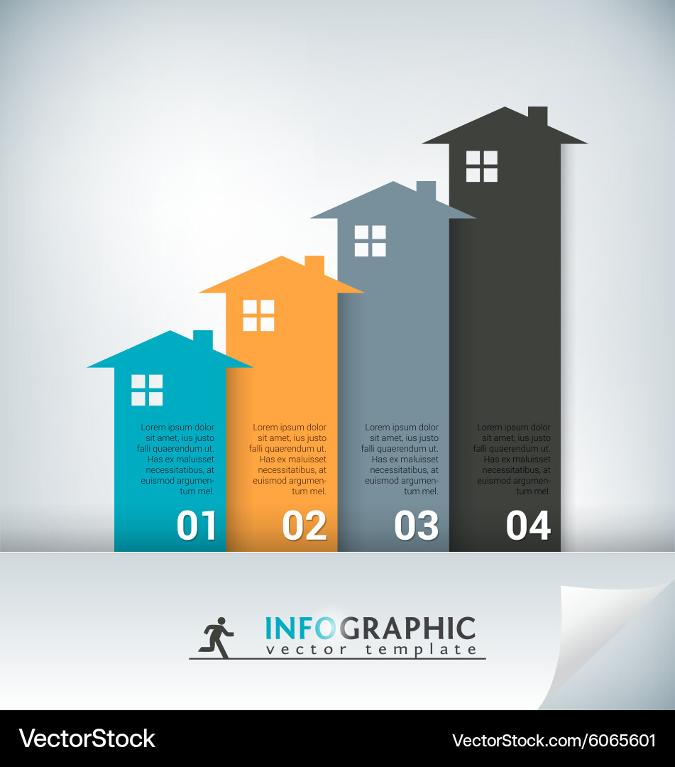 Real Estate Data Visualization Royalty Free Vector Image