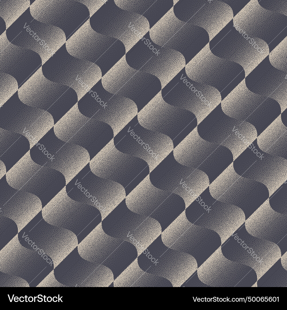 Tilted wavy checkered seamless pattern trend Vector Image