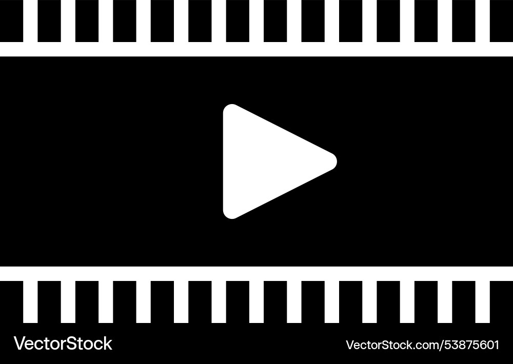 Video icon logo design template isolated Vector Image