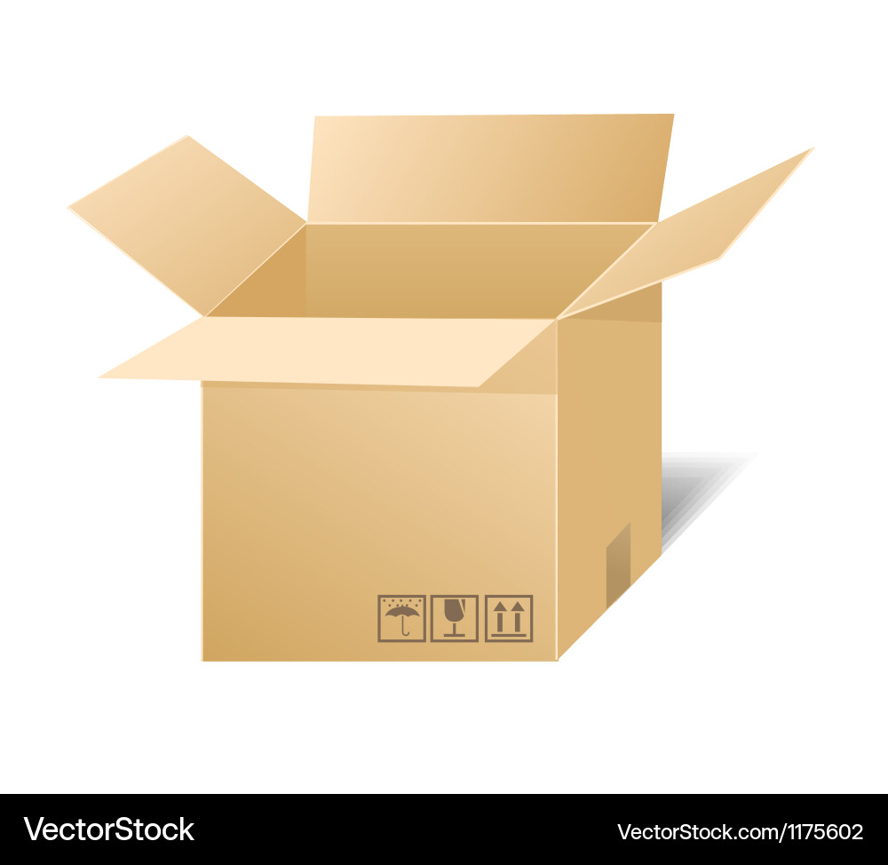 Cardboard box Royalty Free Vector Image - VectorStock