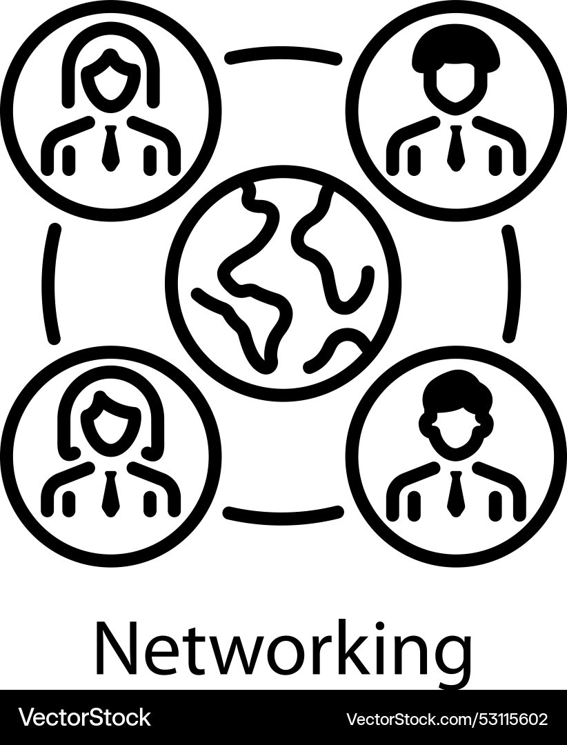 Networking Royalty Free Vector Image - VectorStock