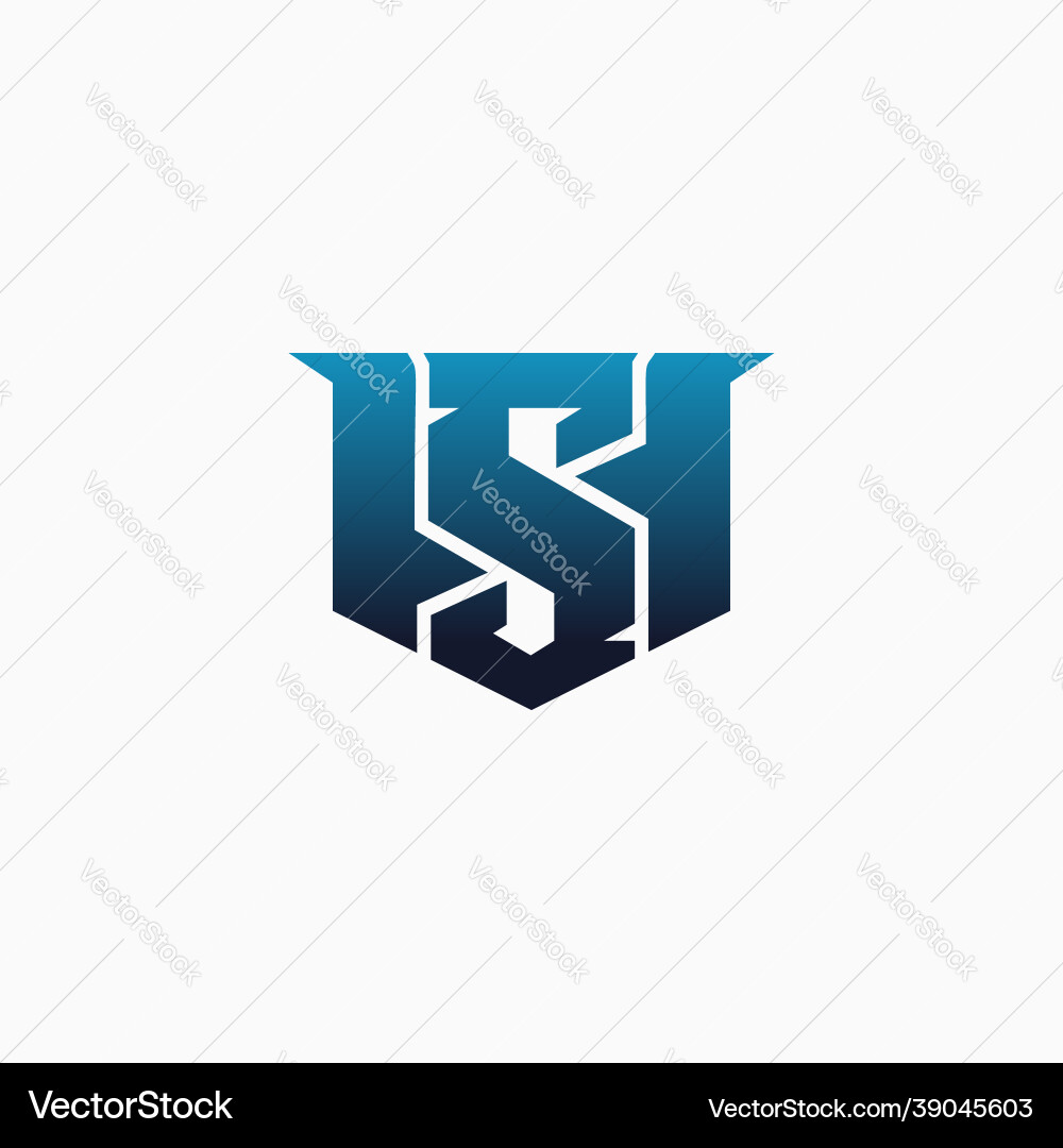 Professional s letter monogram gaming logo Vector Image