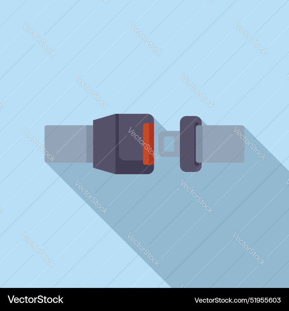 Safety first seat belt fastened and ready Vector Image