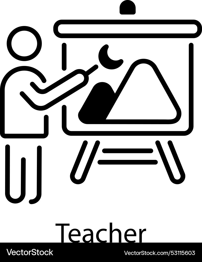 Teacher Royalty Free Vector Image - VectorStock