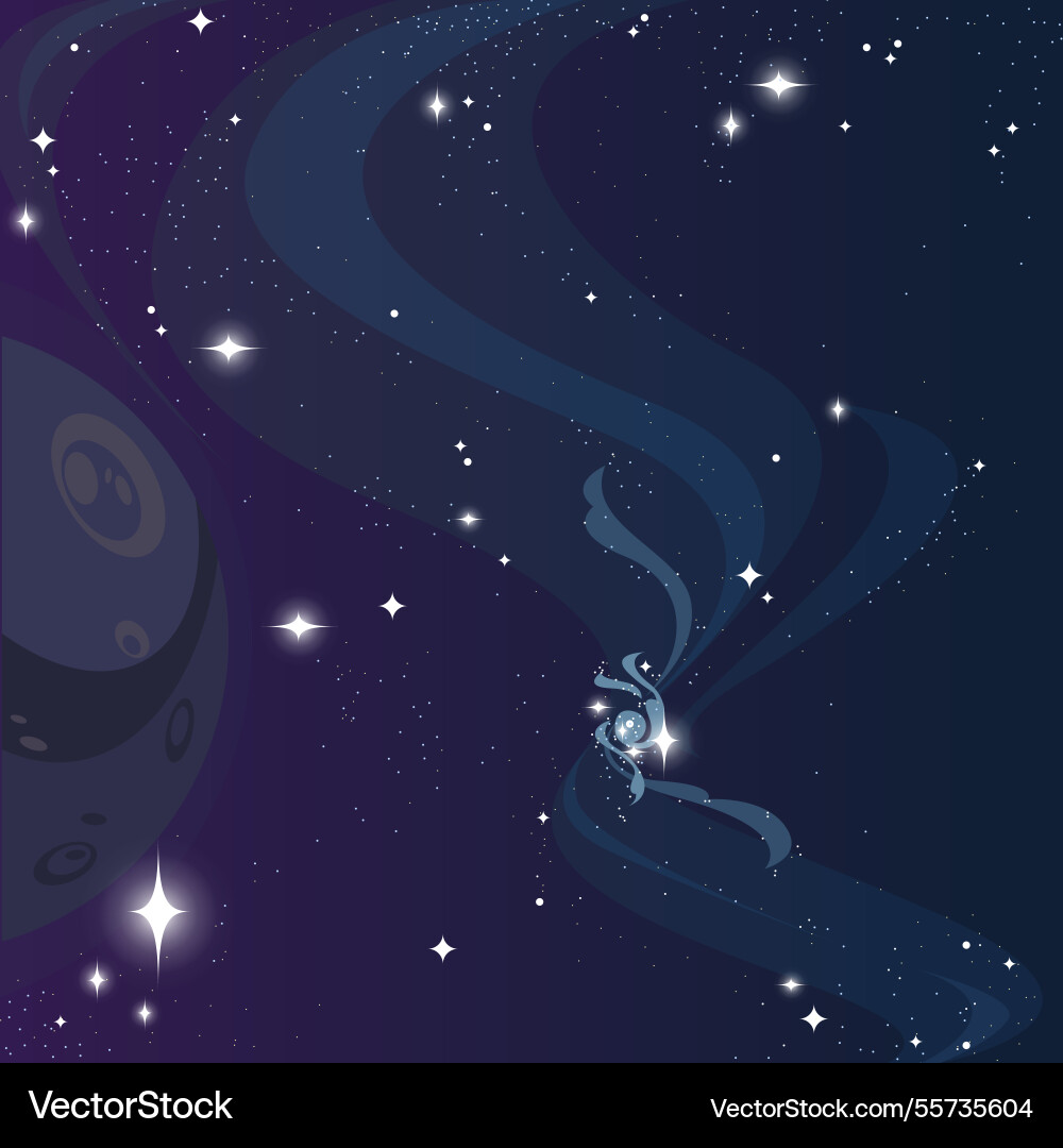 Abstract universe background with stars Royalty Free Vector