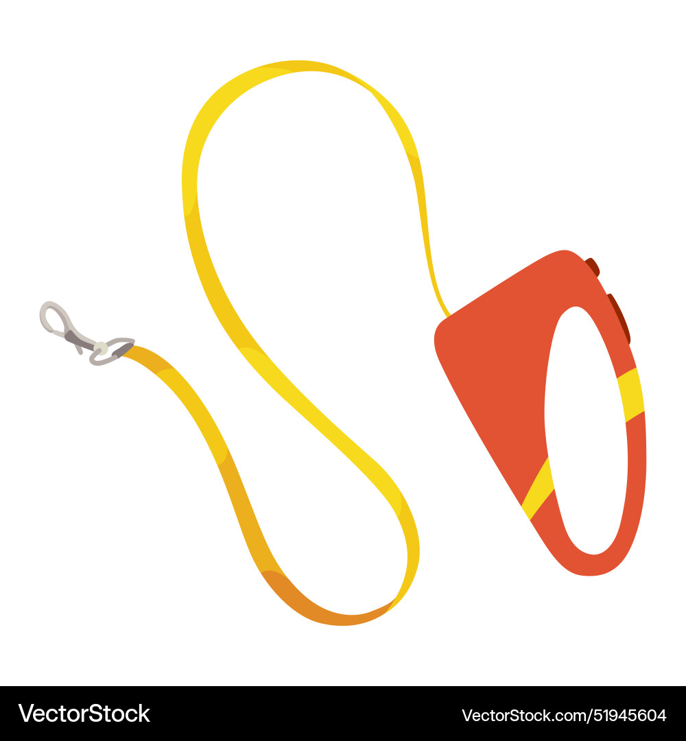 Dog accessory shop icon leash petshop Royalty Free Vector