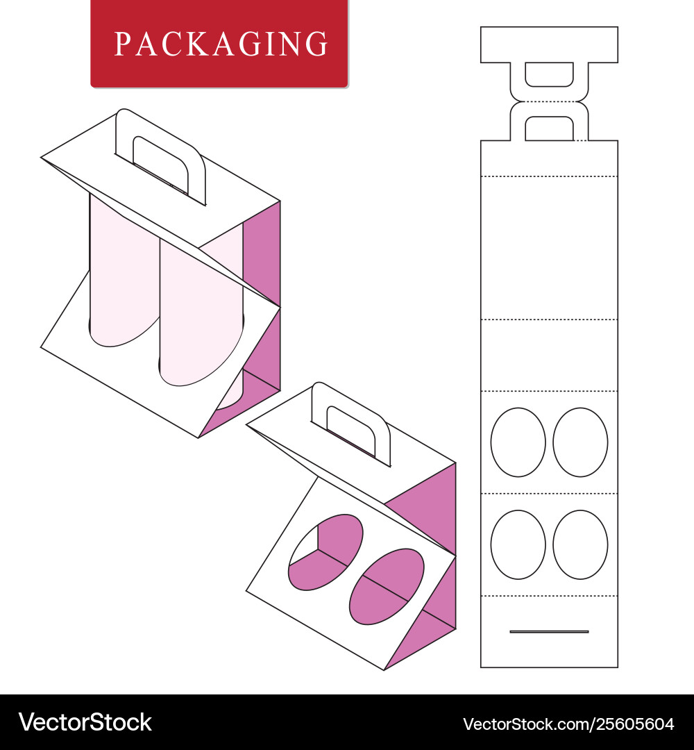 Packaging for can bottle Royalty Free Vector Image