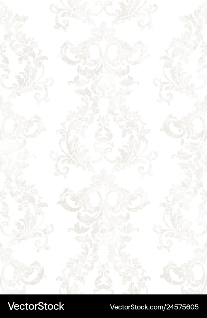 Baroque texture pattern floral ornament Royalty Free Vector