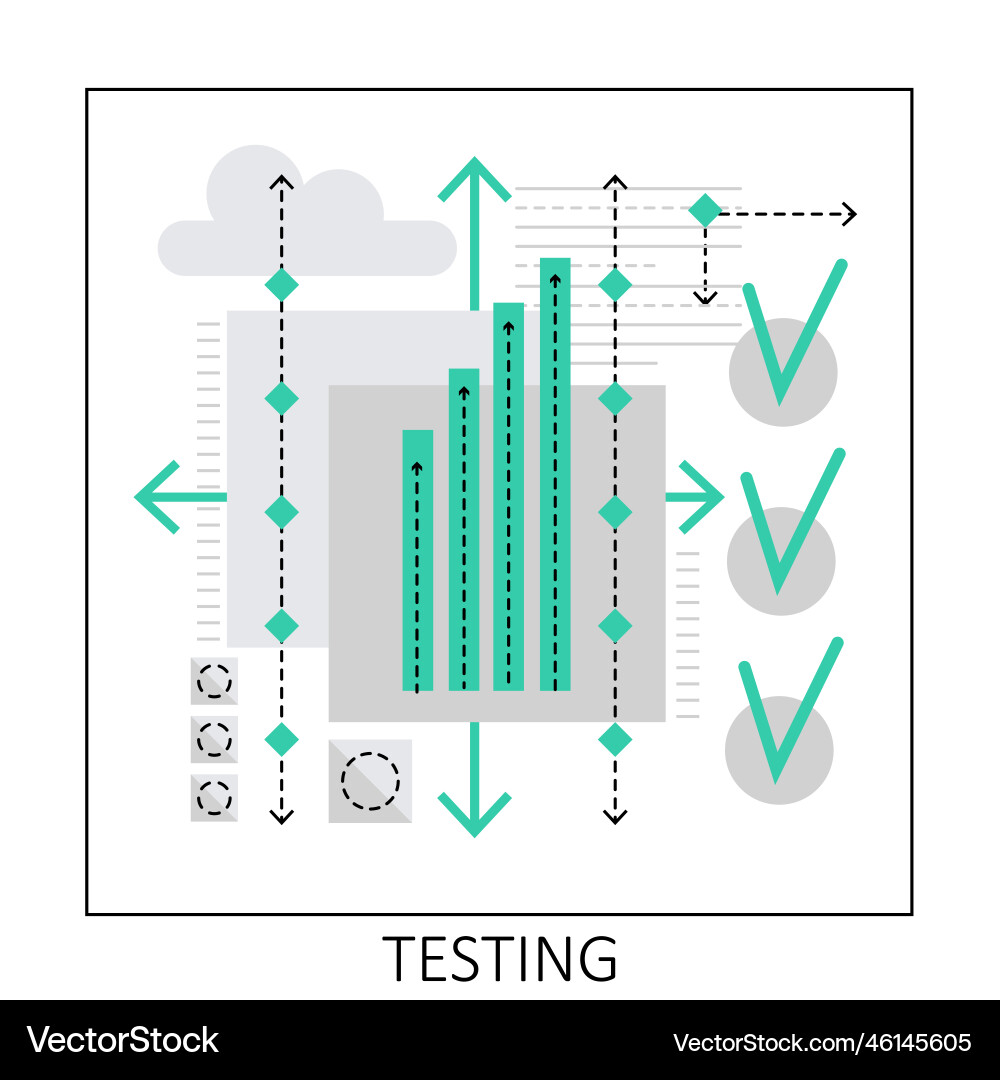 Business testing checklist Royalty Free Vector Image