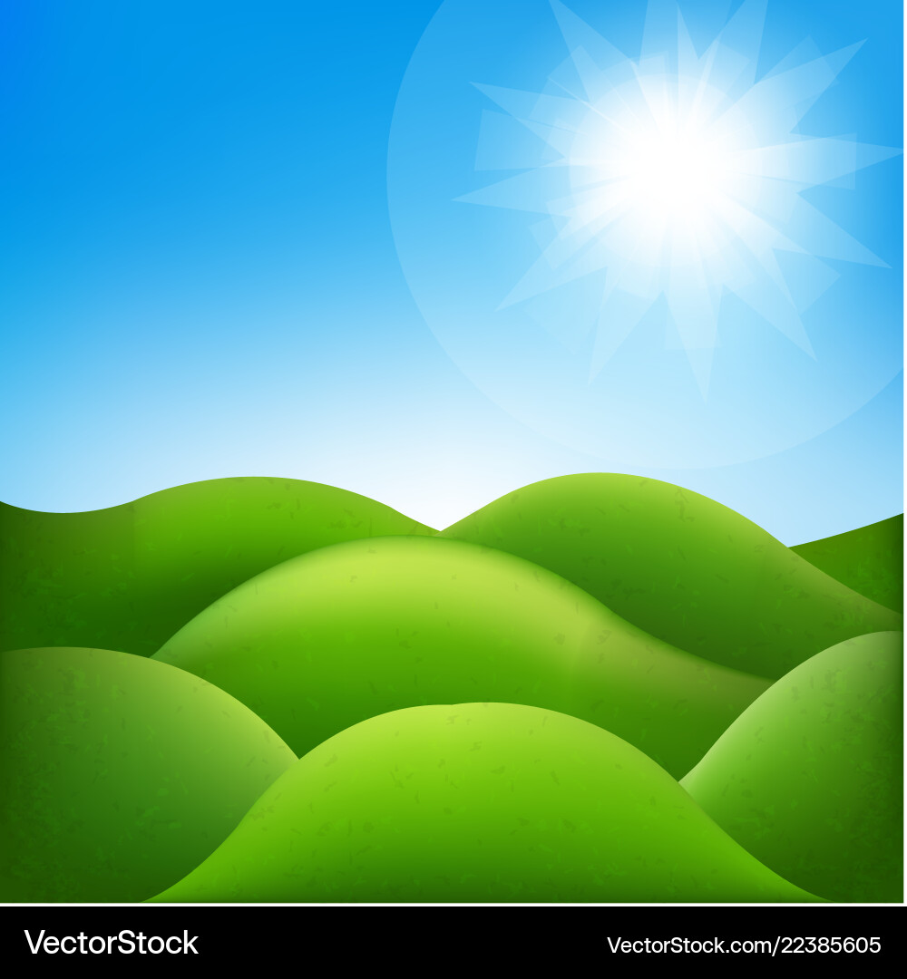 Fantastic landscape Royalty Free Vector Image - VectorStock