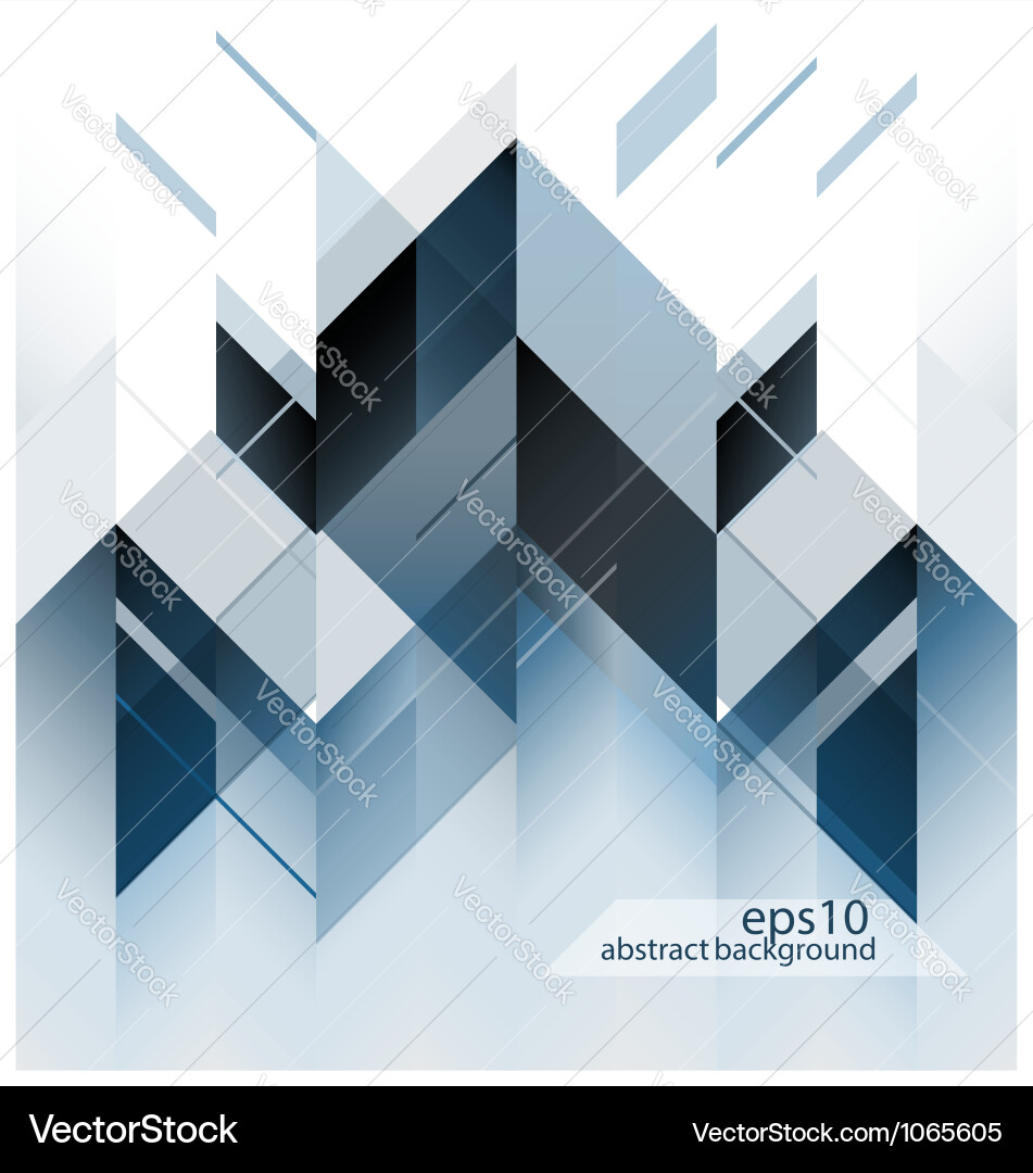 Geometric Blue Background Royalty Free Vector Image