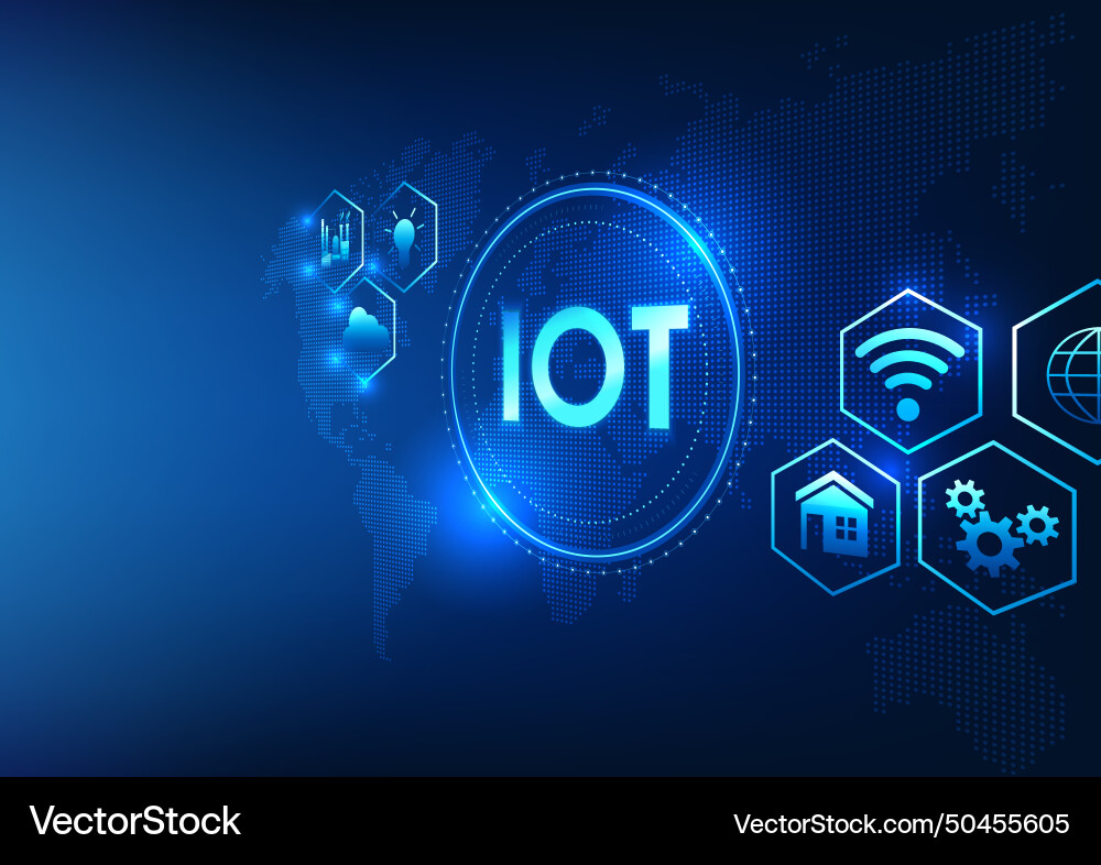 Internet of things iot technology lies Royalty Free Vector