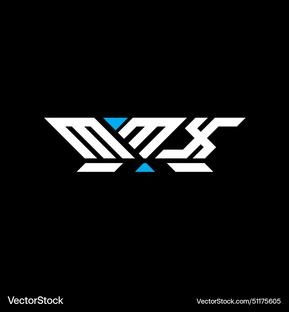 Mmx letter logo design mmx simple and modern logo Vector Image