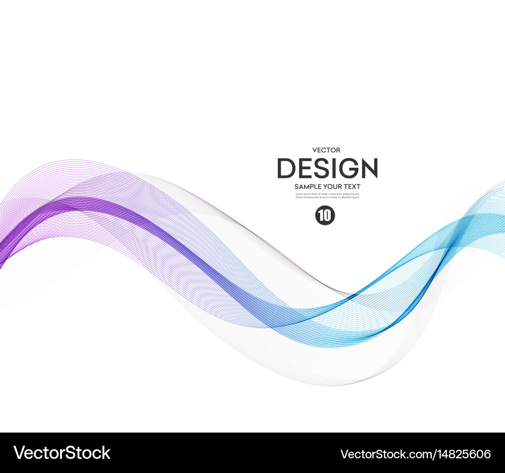 Abstract background blue and purple wavy Vector Image