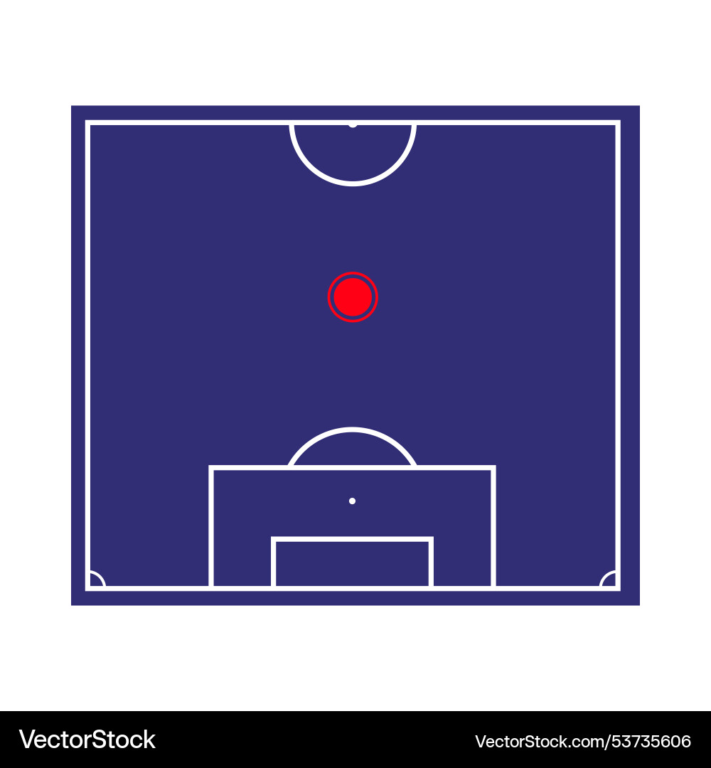 Centre midfielder football position player Vector Image