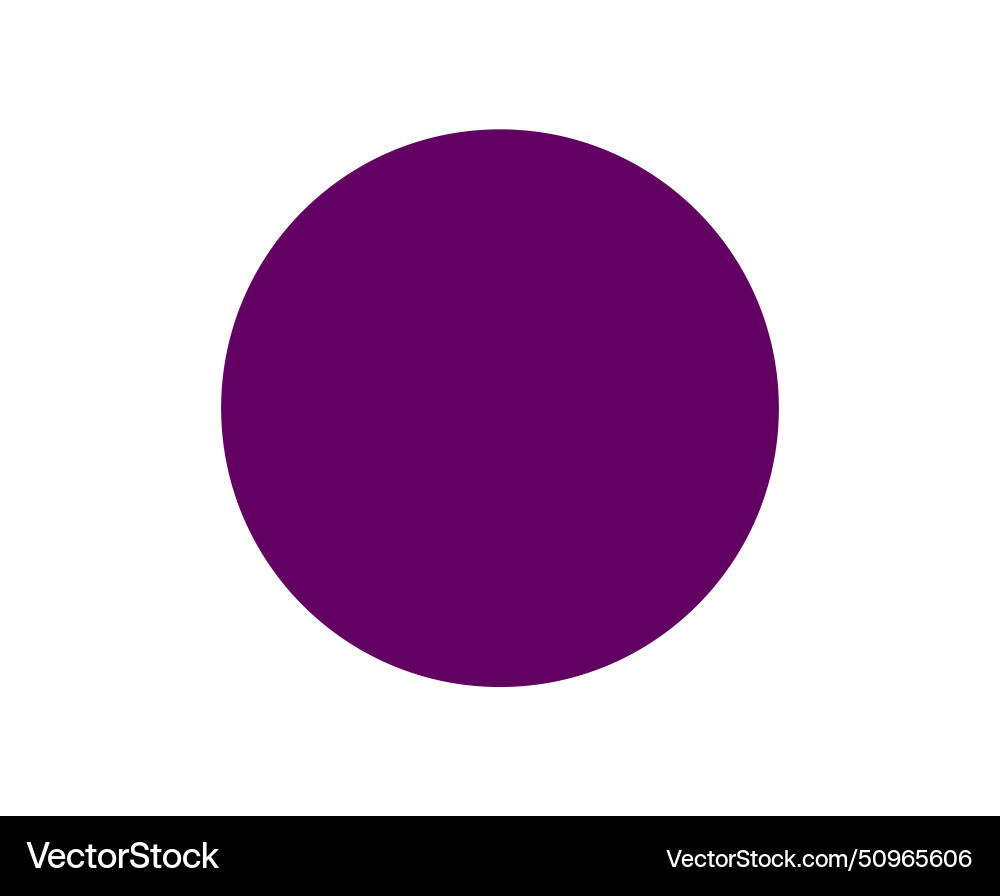 Circle shape symbol purple graphic design element Vector Image
